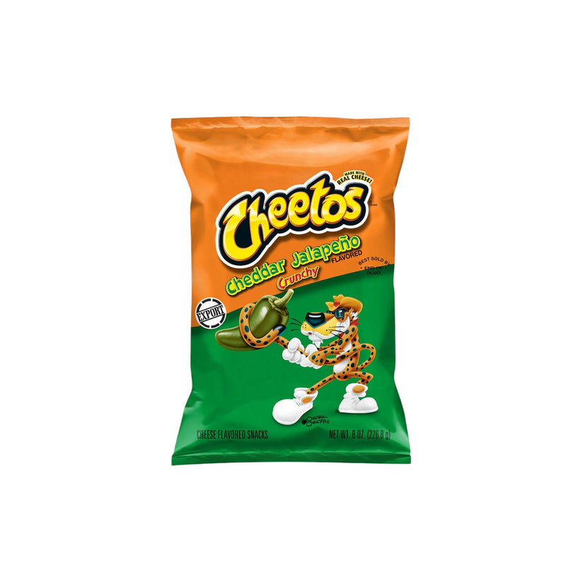 CHEETOS Crunchy Cheddar Jalapeno Cheese Flavored Snacks 226.8g – Chefsneed