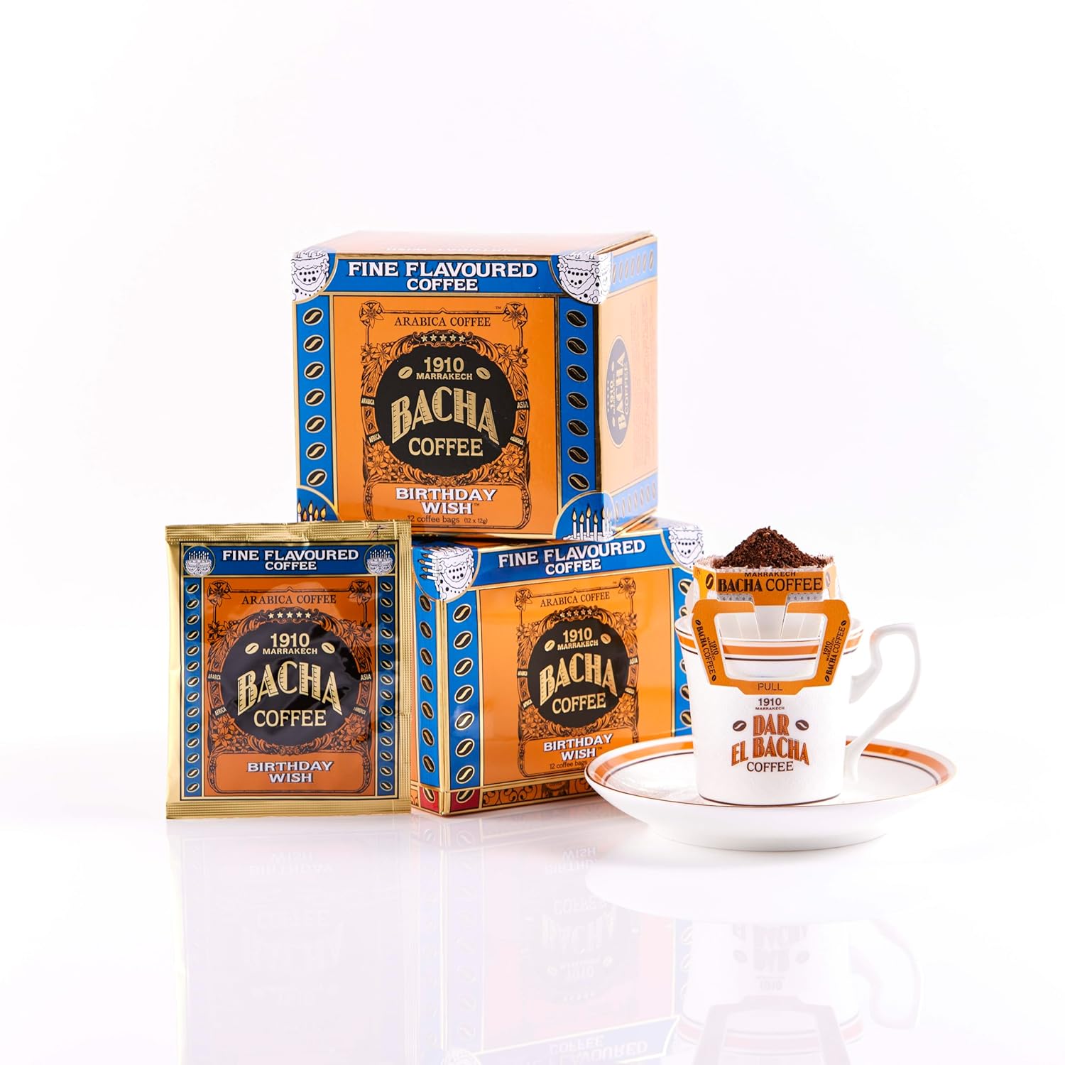 Bacha Coffee Birthday Wish – Fine Flavoured Arabica Coffee Bags (12 Sa ...