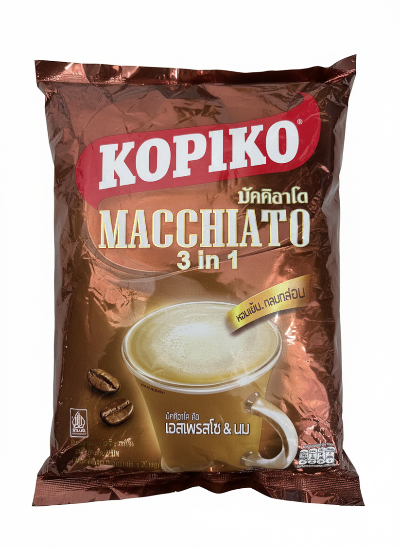 Kopiko Macchiato 3in1 Coffee Mix 20 Sticks (24 g Each) – Creamy Espres ...