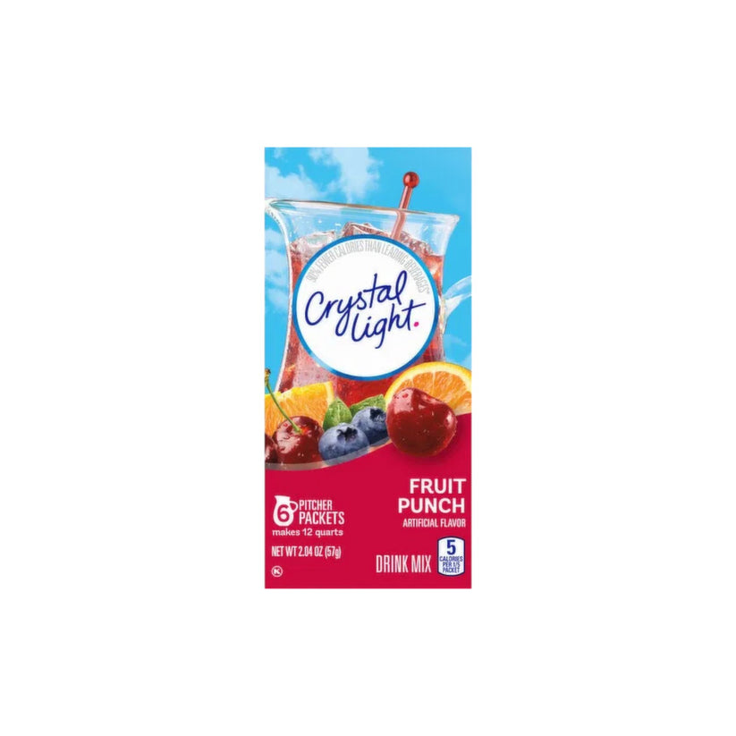 Crystal Light Fruit Punch Drink Mix – 6 Pitcher Packets (Makes 12 Quar ...