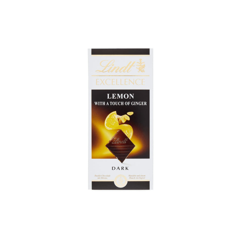 Lindt Excellence Dark Lemon & Ginger Bar 100g – Chefsneed