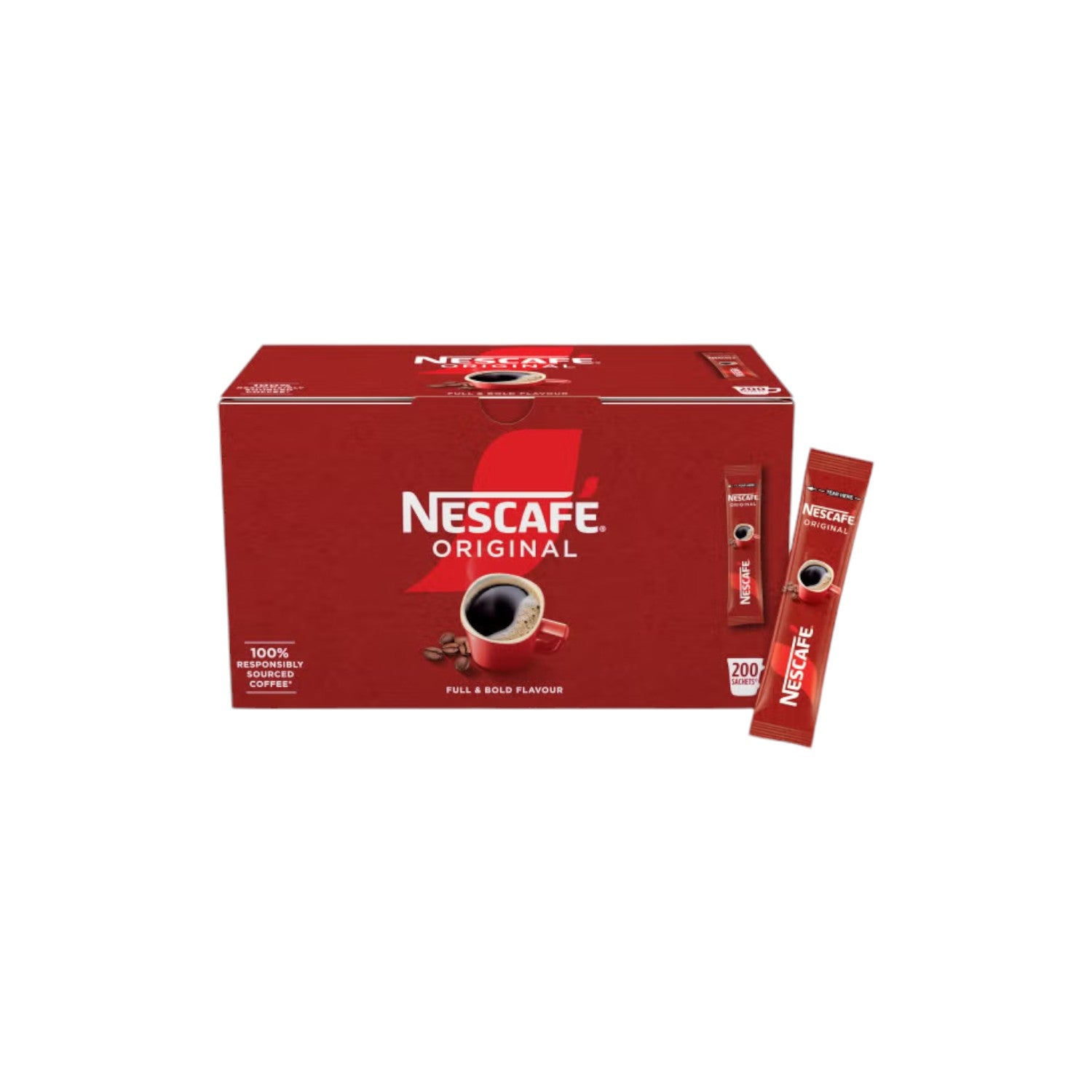 NESCAFE Original Instant Coffee Sachets (200 x 1.8g Sticks). – Chefsneed