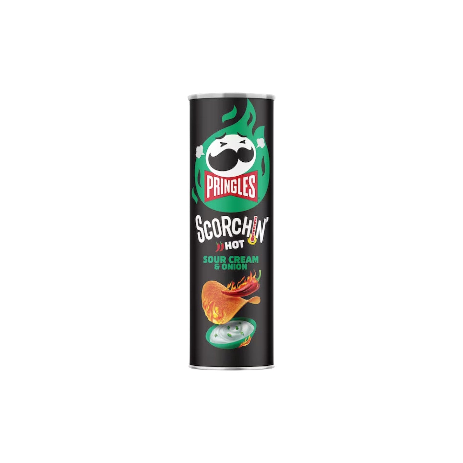 PRINGLES Scorchin Hot Sour Cream & Onion Flavored Potato Crisps 158g ...