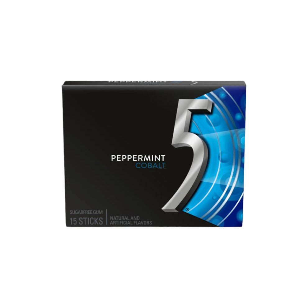5 Gum Peppermint Cobalt Sugarfree Chewing Gum (15 sticks) – Chefsneed